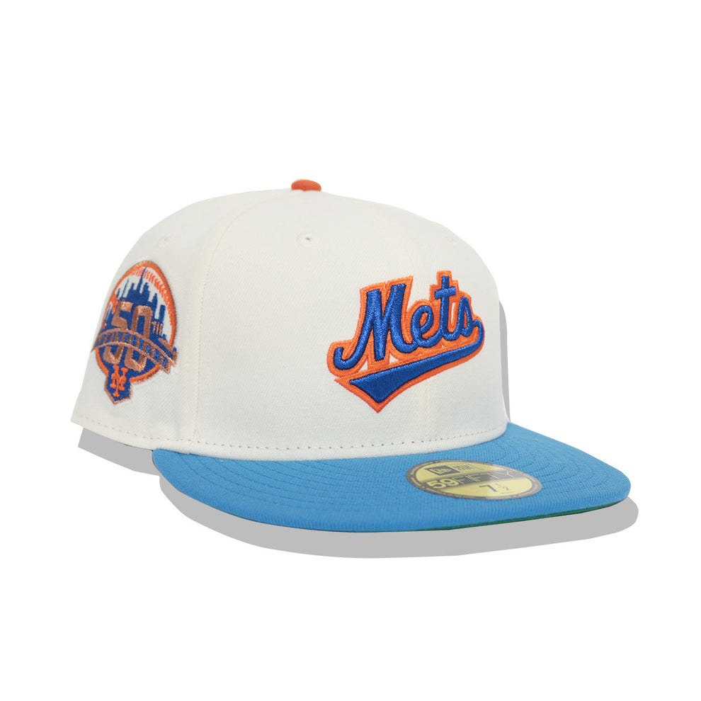 NEW ERA - 59FIFTY New York Mets 50th Anniversary WHITE/LIGHT BLUE ...