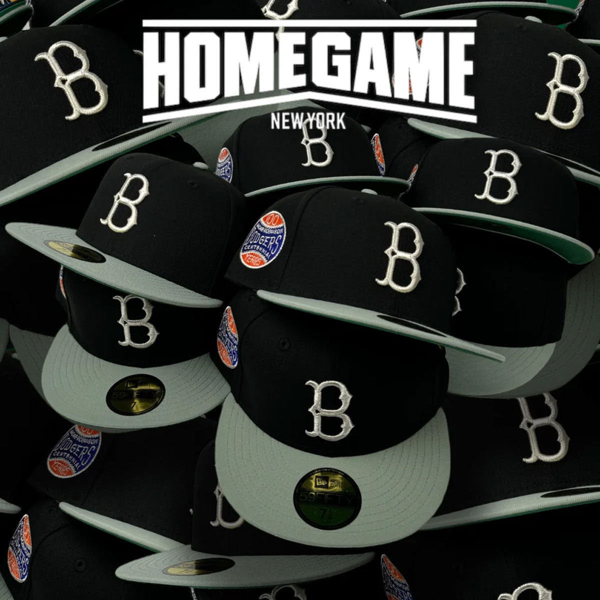 NEW ERA DODGERS - 59FIFTY CO 100 YEARS BLACK/EVEREST GREEN 【70858501】 – HOMEGAME TOKYO